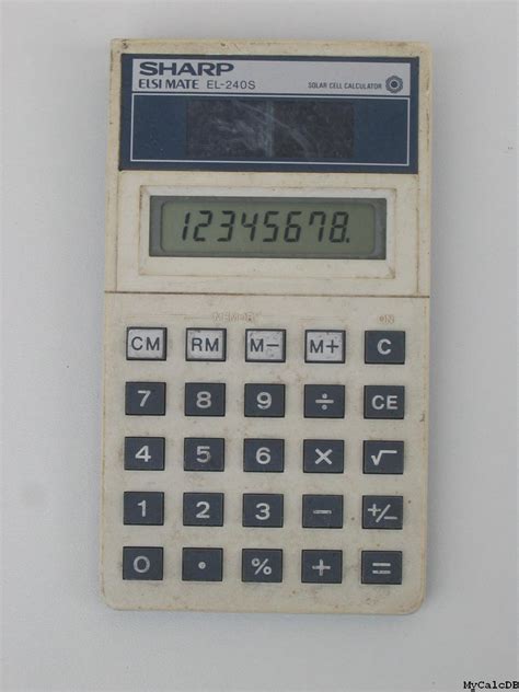 Sharp El 240s Elsimate It History Society