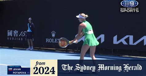 Video Australian Open Highlights Anastasia Potapova V Kaja Juvan