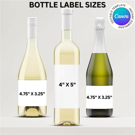 Editable Forty Birthday Wine Bottle Label Elegant Black And White