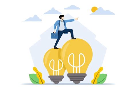 Premium Vector Creative Thinking Concept With Smart Businessman