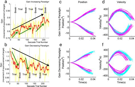 Example Of Saccade Adaptation In A Healthy Subject During Download Scientific Diagram