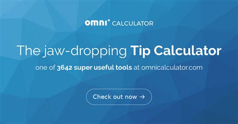 Tip Calculator How To Calculate A Tip