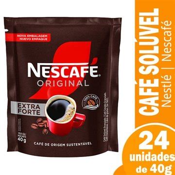 Café Solúvel Nescafé Original Sachê 40g Embalagem Com 24 Unidades