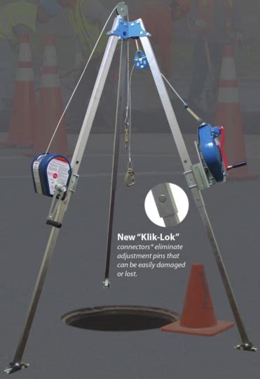 Falltech 7292 Liftech 60 Confined Space Winch With Galvanized Cable