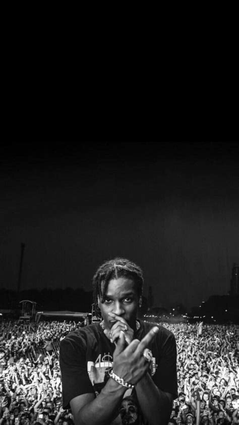 Asap Rocky Black And White Drawing