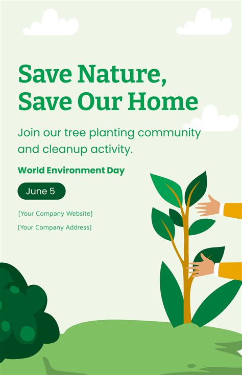 Free Environment Pollution Poster Template To Edit Online