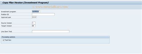IMCCV SAP Tcode Copy Plan Vers PlanVers InvProg