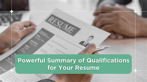 Crafting A Powerful Summary Of Qualifications For Your Resume Tips And Examples Cakeresume
