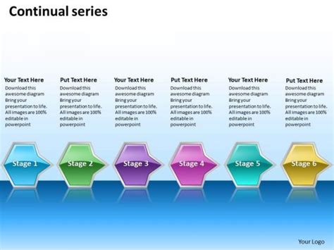 Ppt Continual Illustration Of Octagonal Arrows PowerPoint Templates Stages