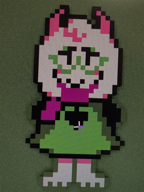 Ralsei Pixel Art Minecraft Rdeltarune