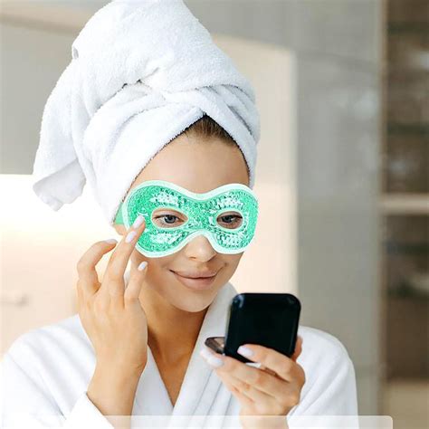 Cooling Eye Mask Reusable Gel Masks For Migraines And Swollen Eyes