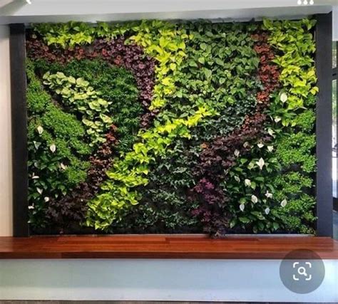 Green Artificial Vertical Grass Wall For Residentialcommercial At Rs