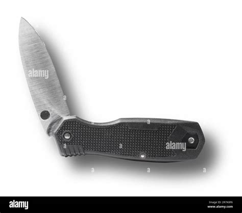 Shadow Below A Black Folding Knife That Is Designed For Everyday Carry