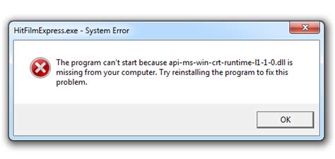 Getting This Error R Hitfilm
