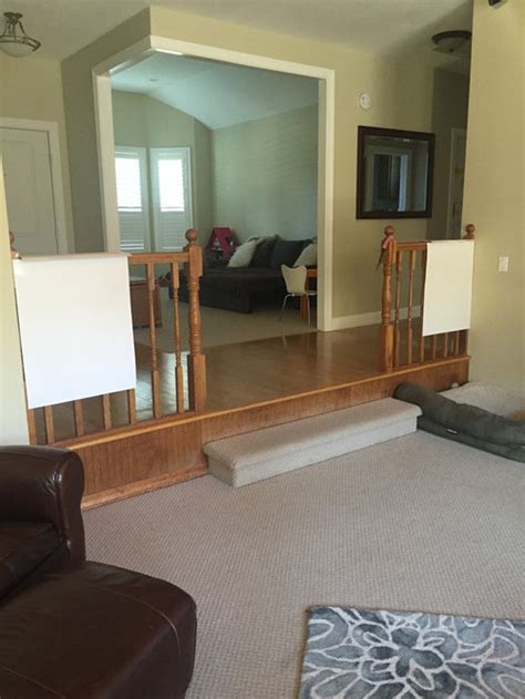 Railing Ideas For Sunken Living Room At Keith Turner Blog