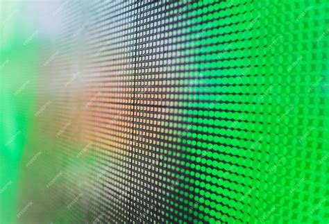 Premium Photo White Dotted Bright Colored Led Smd Screen Close Up Background