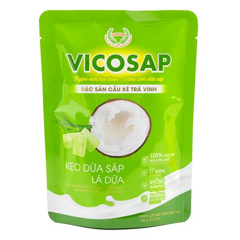 Get Vicosap Pandan Leaf Macapuno Coconut Candy 3 5 Oz Delivered Weee