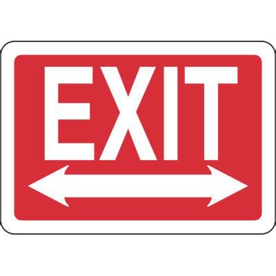 Exit Double Directional Arrow Signs Exit Signs Seton Seton