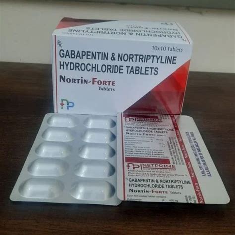 Gabapentin And Nortriptyline Hydrochloride Tablet 450 Mg At Rs 1100
