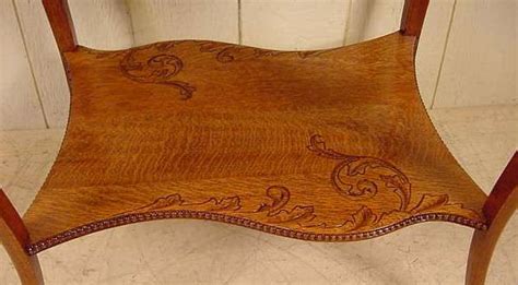 Oak Lamp Table With Brass Ormolu Stock 184 Doug Schmitt Antiques