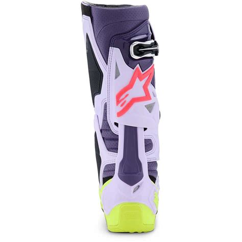 Alpinestars Tech 10 Supervented Motocross Enduro Boots Purple Fluo