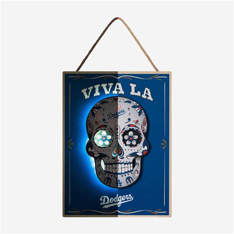 Los Angeles Dodgers Day Of The Dead Led Sign Foco