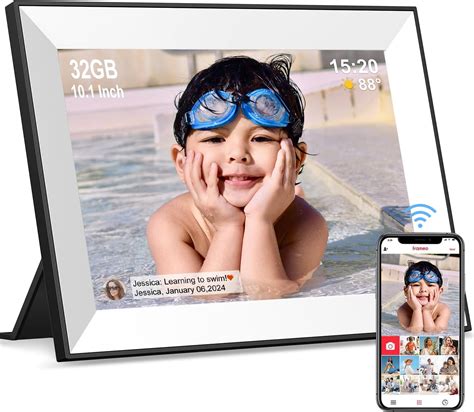 frameo digital picture frame wifi slideshow digital photo frame with 10 1 inch ips