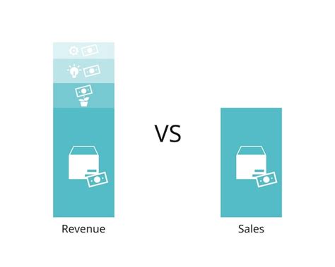 Premium Vector Difference Between Revenue And Sales