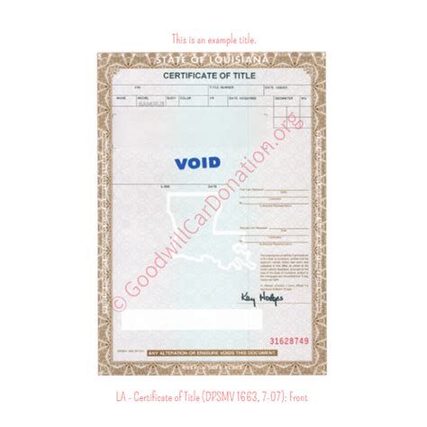 How To Fill Out A Louisiana Car Title At Frances Chavez Blog