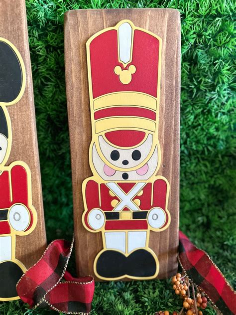 Mickey Mouse Set Of 3 Nutcracker Solider Disney Inspired Etsy