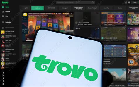 Dhaka Bangladesh 26 Nov 2024 Trovo Logo Is Displayed On Smartphone Trovo Is A Video Game