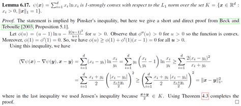 Linear Algebra Squared L Norm Is Strongly Convex W R T L Norm Mathematics Stack