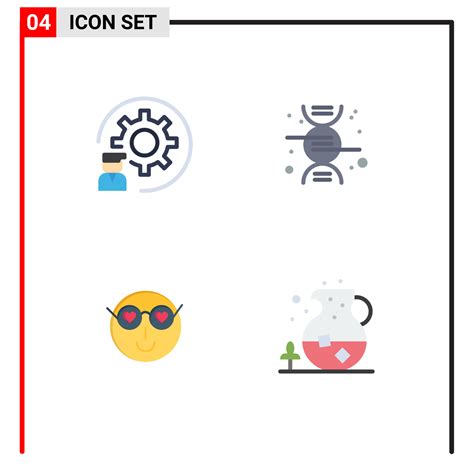 4 Thematic Vector Flat Icons And Editable Symbols Of Coding Emoji