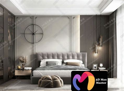 Bedroom 3d Scenes Vray Render 02 3dmaxter