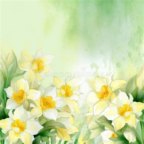 Elegant Daffodils Stock Illustrations 1008 Elegant Daffodils Stock