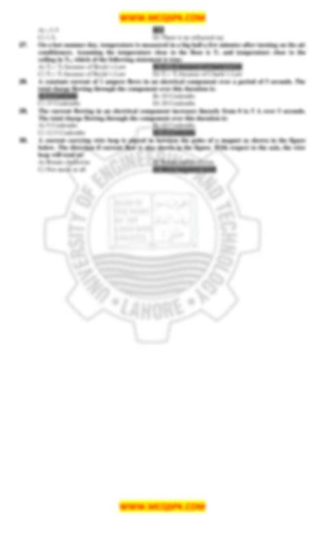 Solution Ecat Past Paper Ecat Entry Test Questions Answers Studypool