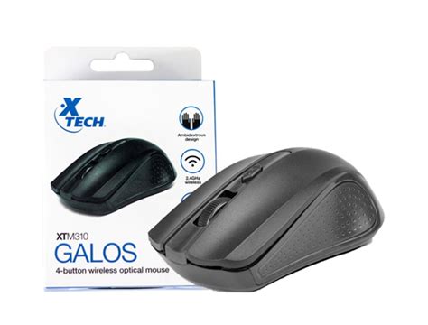 X Tech Galos Wireless Mouse Black Ubersecure Limited