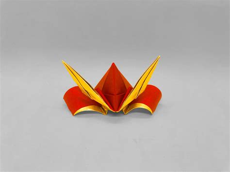 【動画】折り紙1枚 かっこいい兜かぶとの簡単な作り方4～how To Make An Easy Origami Japanese