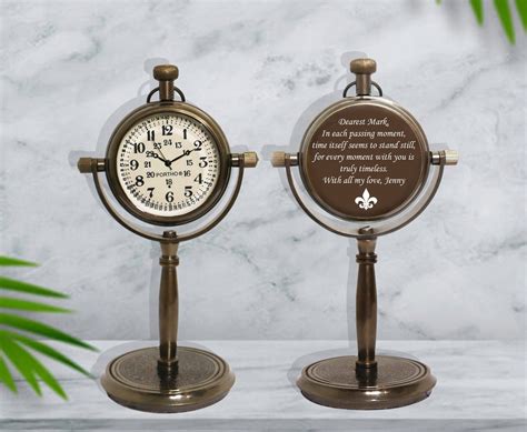 Buy Personalized T Desk Clock Unique Table Clocks For T Heartfelt