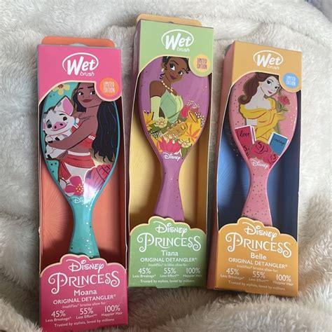 Disney Hair Disney Princess Wet Brush Detangler Set Of 3 Moana