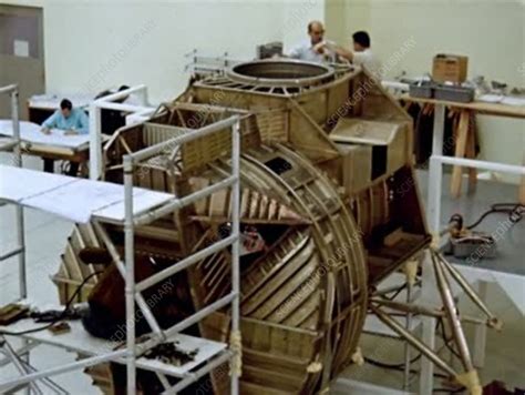 Apollo Lunar Module Assembly At Grumman 1960s Stock Video Clip