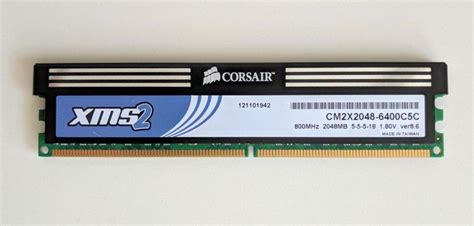 Corsair Xms2 2 Gb 1 X 2gb Ddr2 800 Mhz