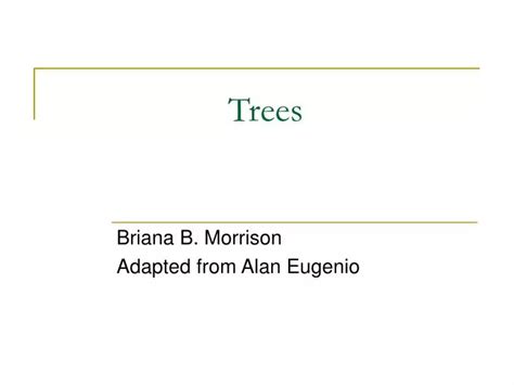 PPT Trees PowerPoint Presentation Free Download ID 5744852