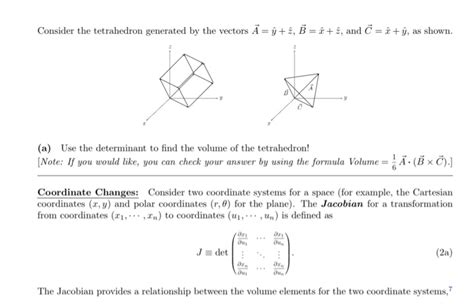 Solved Problem 61 Uses Of The Determinant Note This