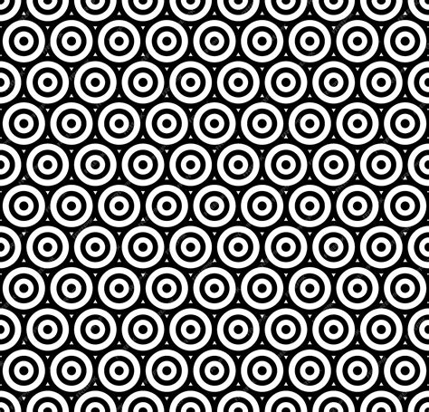 Premium Vector Modern Repeating Seamless Pattern Of Repeat Round Shapes Black And White