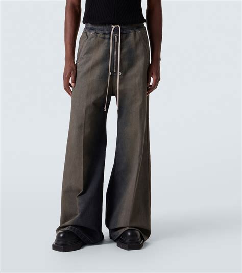 Bela Wide Leg Jeans In Grey Rick Owens Mytheresa