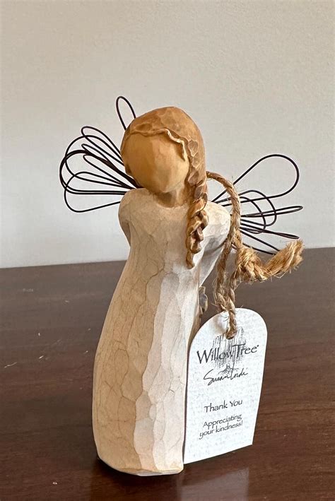 Willow Tree Thank You Angel Figurine 2002 Etsy