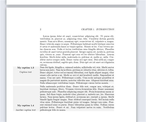 Formatting Of New Environment Based On Minipage And Sidecaption Tex