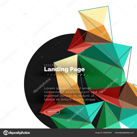 Vector 3d Triangle Abstract Background Polygonal Geometric Design Stock Vector By ©akomov 209362444