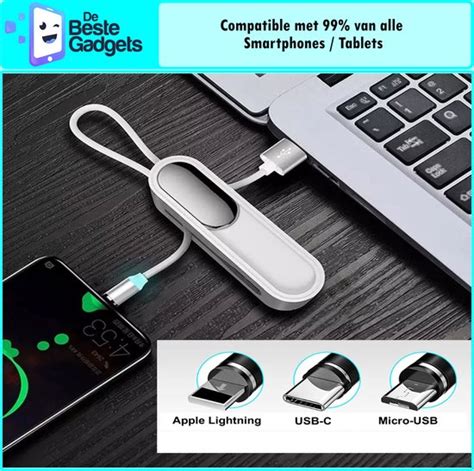 De Beste Gadgets Magnetische Oplaadkabel In Compact Design Cm Snellader Bol